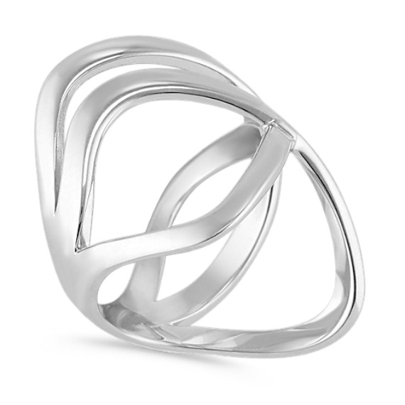 Overlapping Fashion Ring in Sterling Silver | Shane Co.