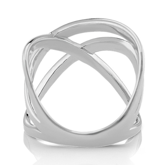 Overlapping Fashion Ring in Sterling Silver | Shane Co.