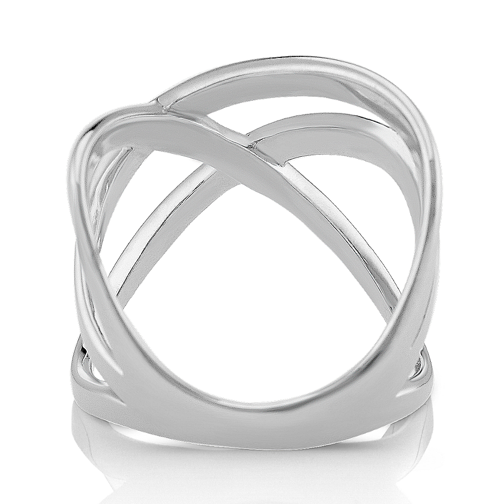 Overlapping Fashion Ring in Sterling Silver | Shane Co.