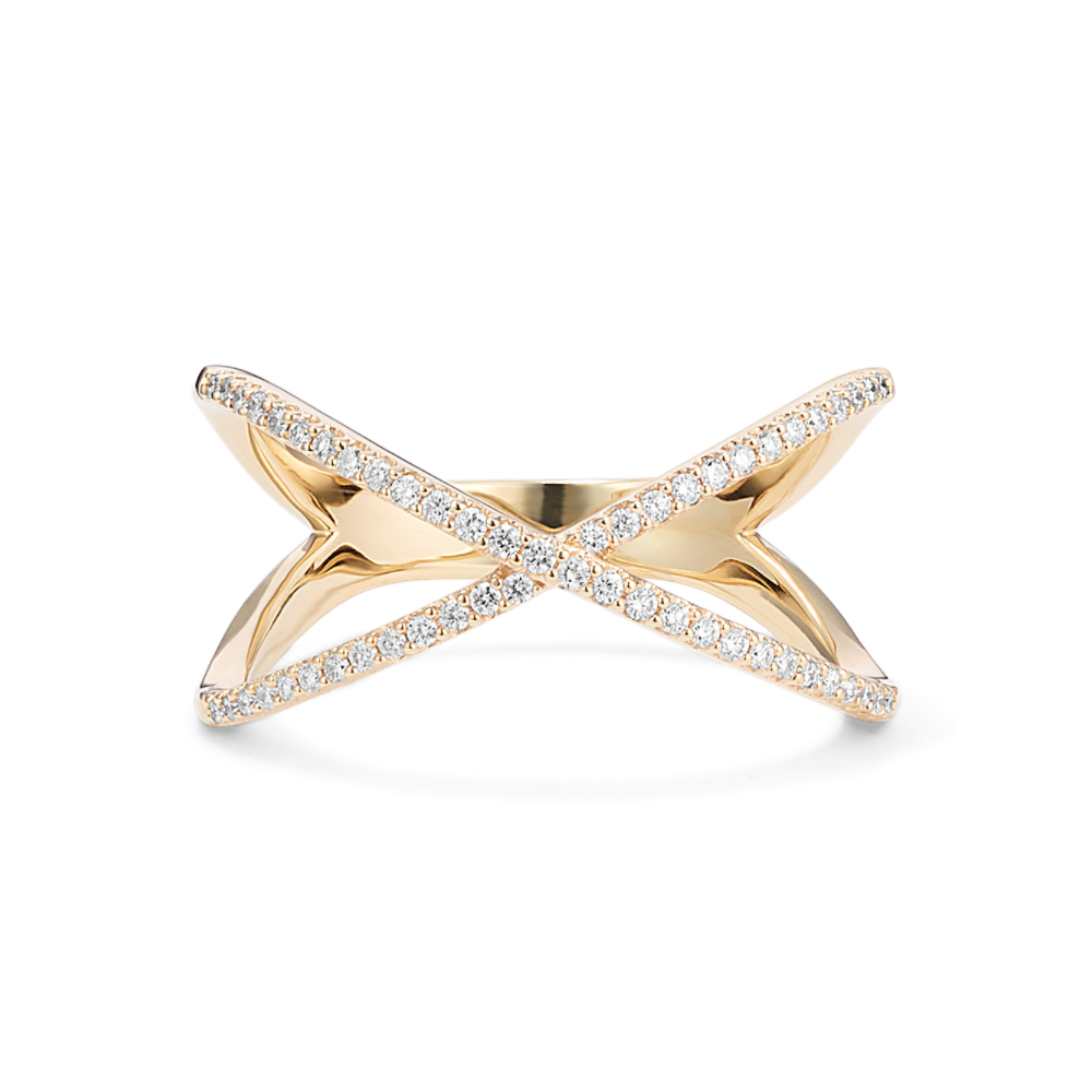 Acadia Crossover Diamond Ring | Shane Co.