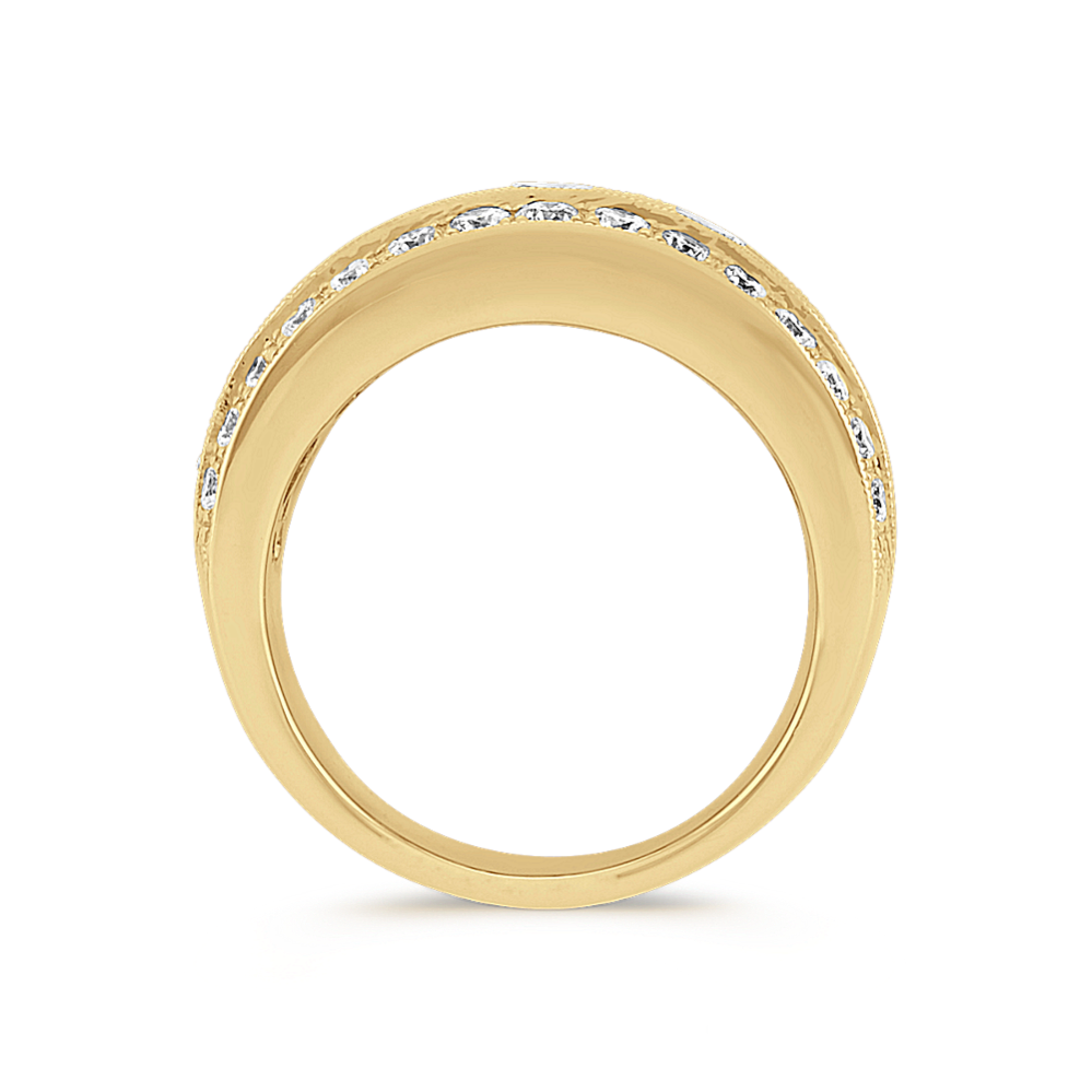 Tess Triple Row Diamond Band | Shane Co.