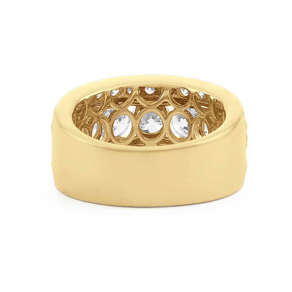 Tess Triple Row Diamond Band | Shane Co.