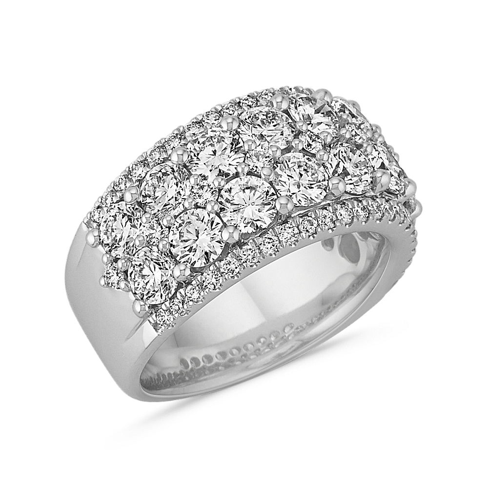 Pave-Set Round Diamond Ring | Shane Co.