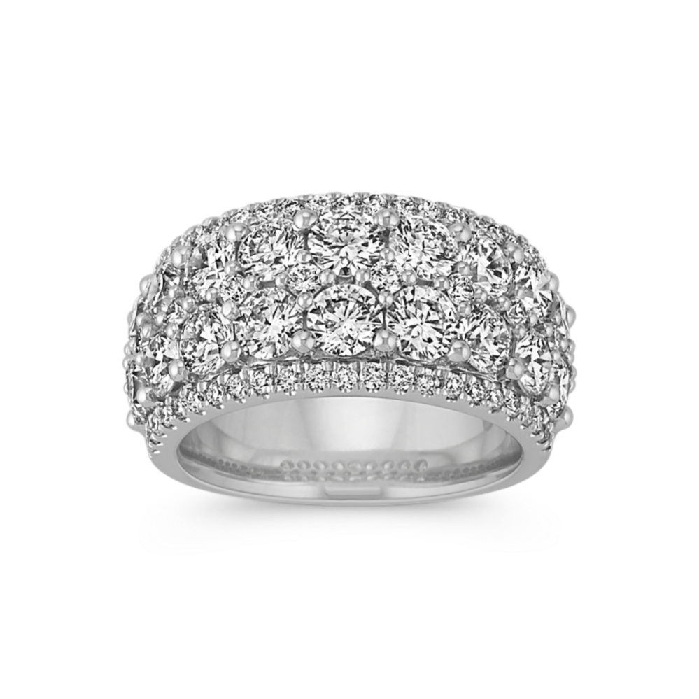 Pave-Set Round Diamond Ring | Shane Co.