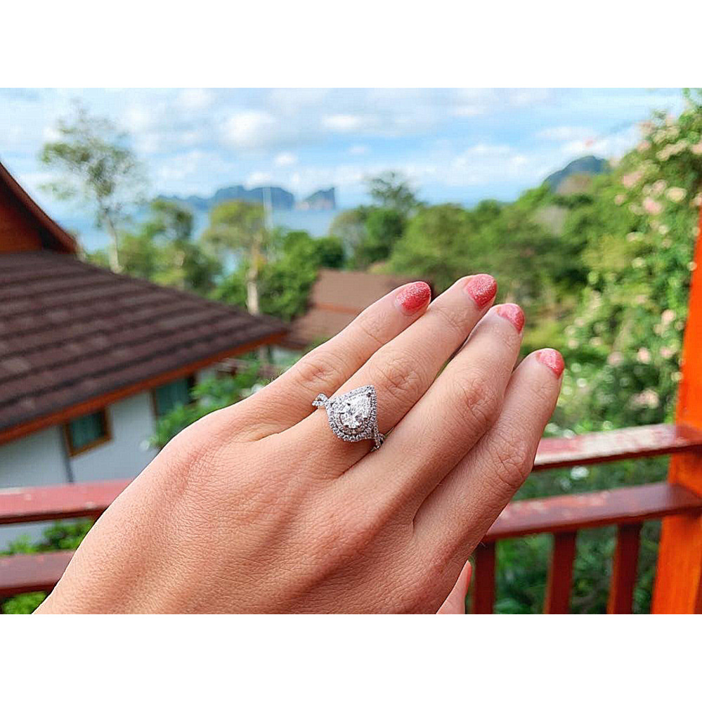 Juno Double Halo Engagement Ring | Shane Co.