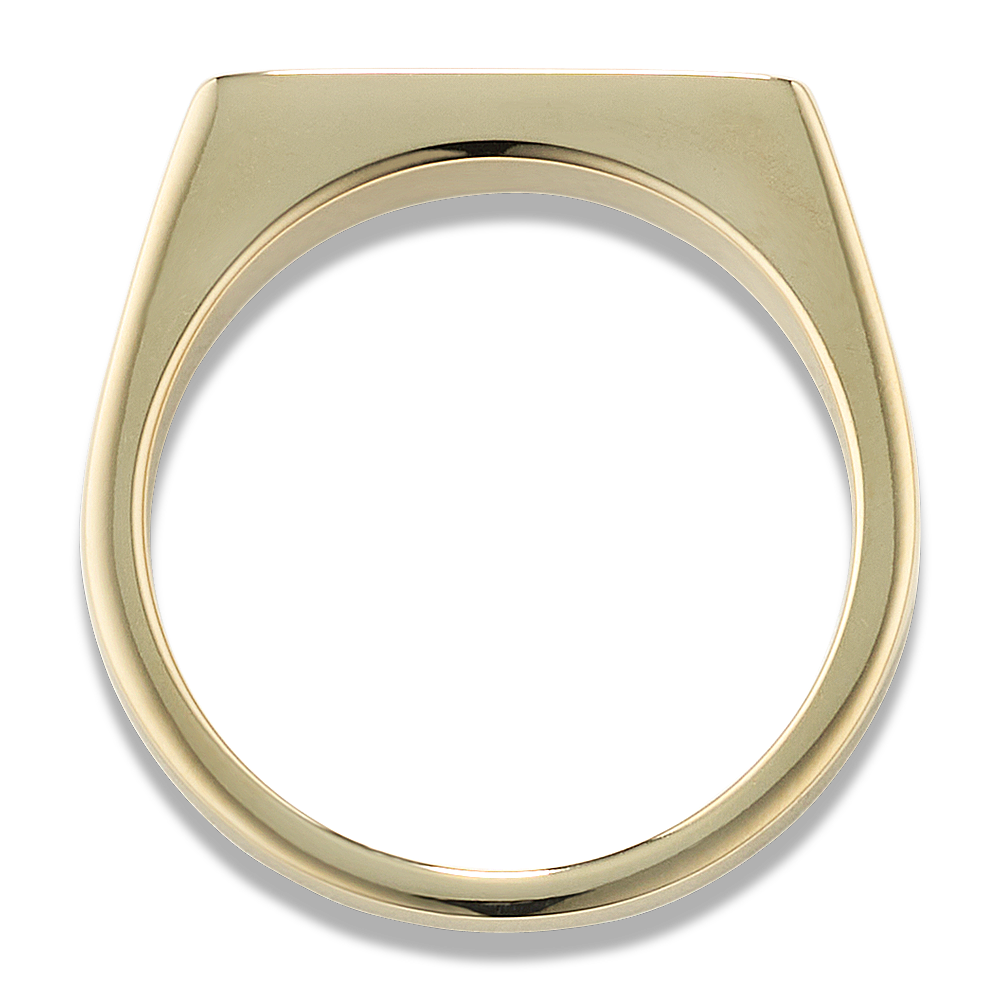 Plateau 14K Yellow Gold Signet Ring | Shane Co.