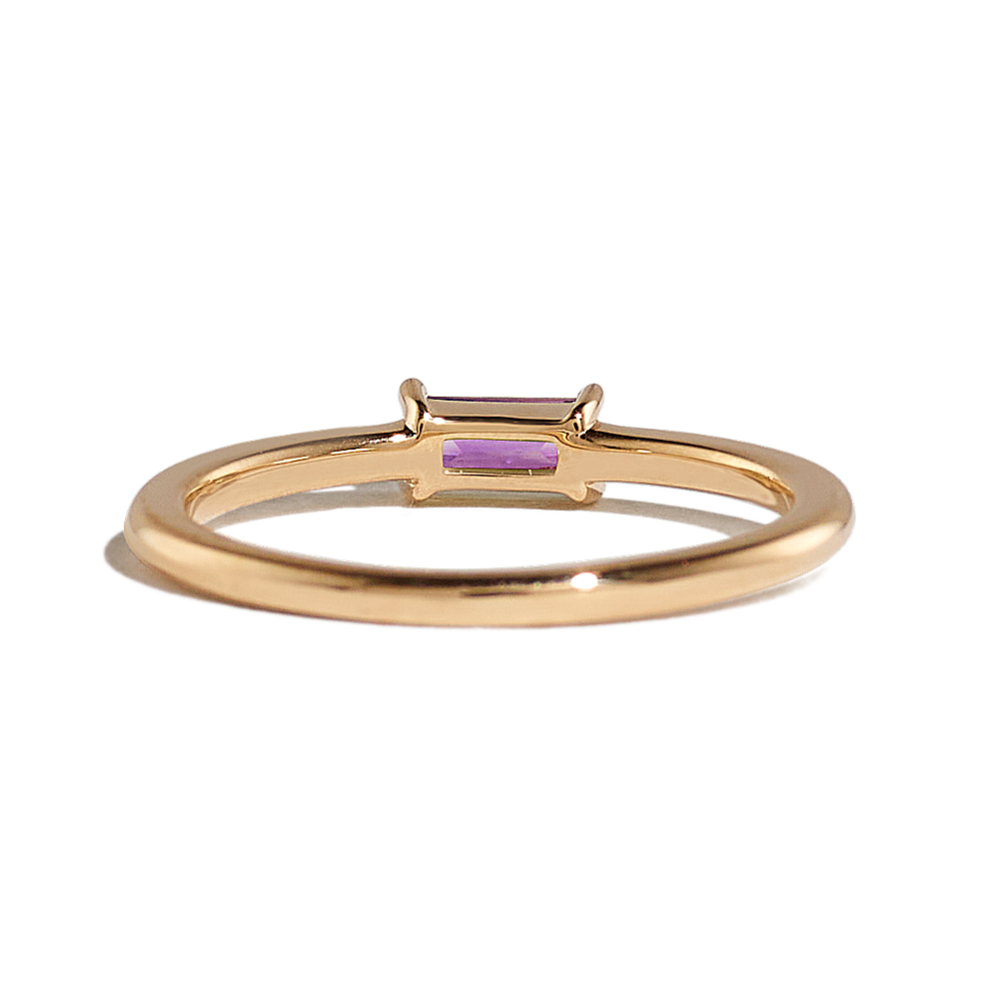 Ravello Stackable Amethyst Ring | Shane Co.