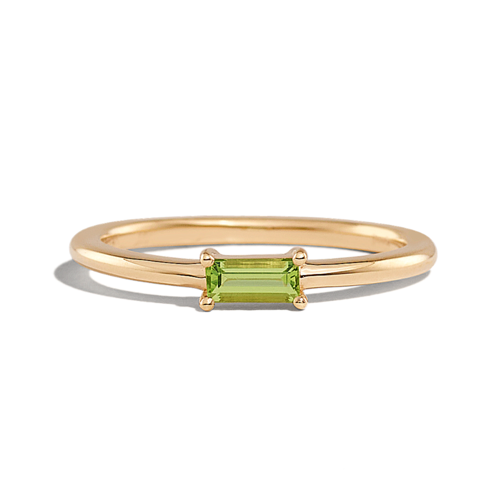 Ravello Stackable Peridot Ring | Shane Co.
