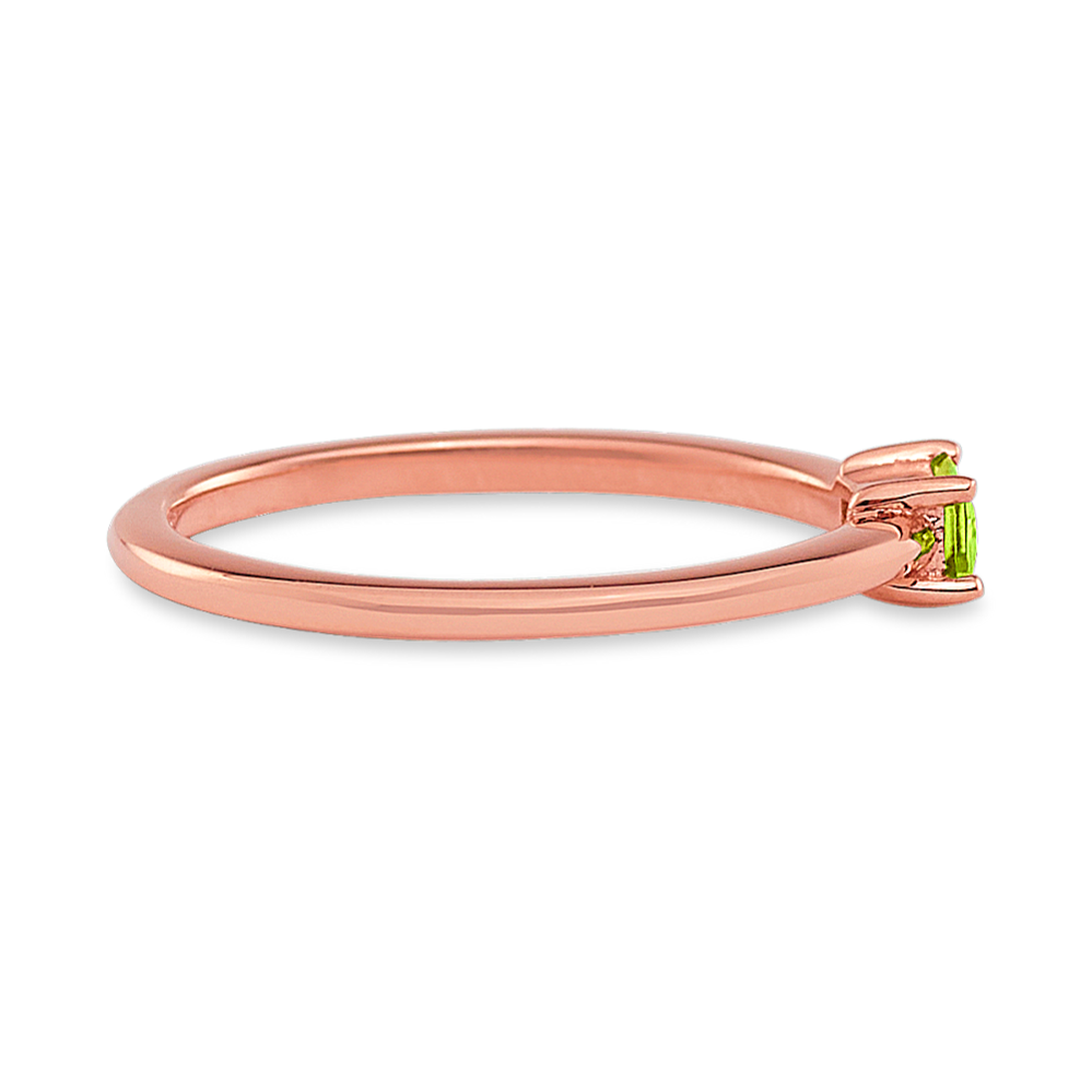 Ravello Stackable Peridot Ring | Shane Co.