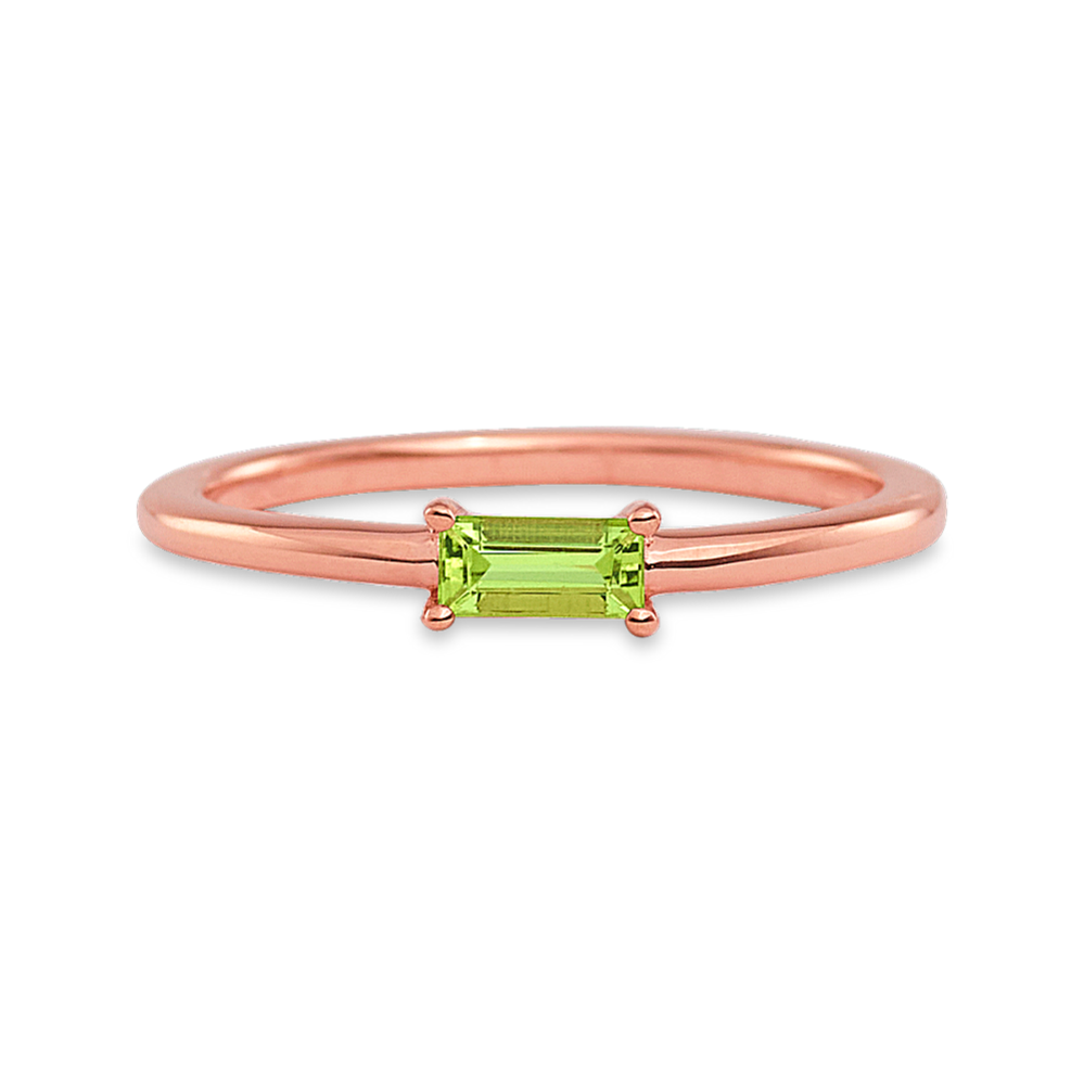 Ravello Stackable Peridot Ring | Shane Co.