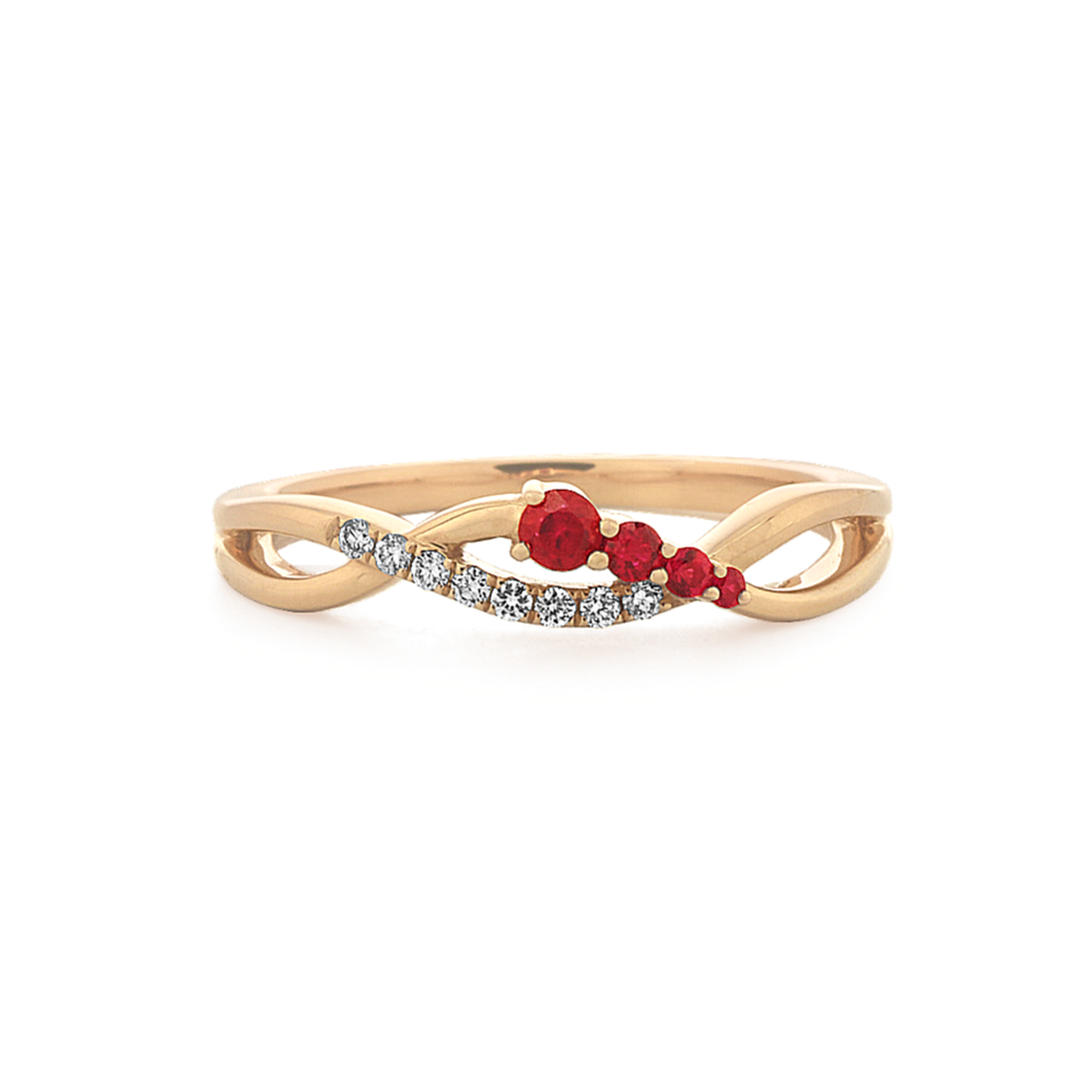 Rayne Ruby & Diamond Ring | Shane Co.