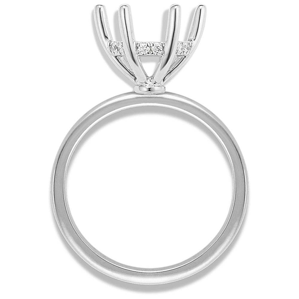 Rosebud Diamond Decorative Crown (Holds approx. 7.8mm Round) | Shane Co.
