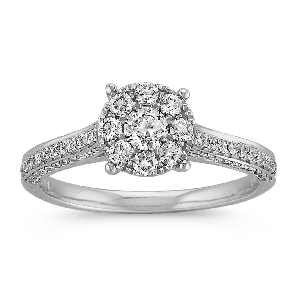 Round Diamond Cluster Ring | Shane Co.