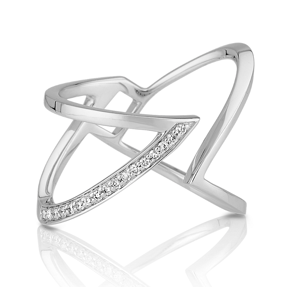 Round Diamond Contemporary Open Ring | Shane Co.