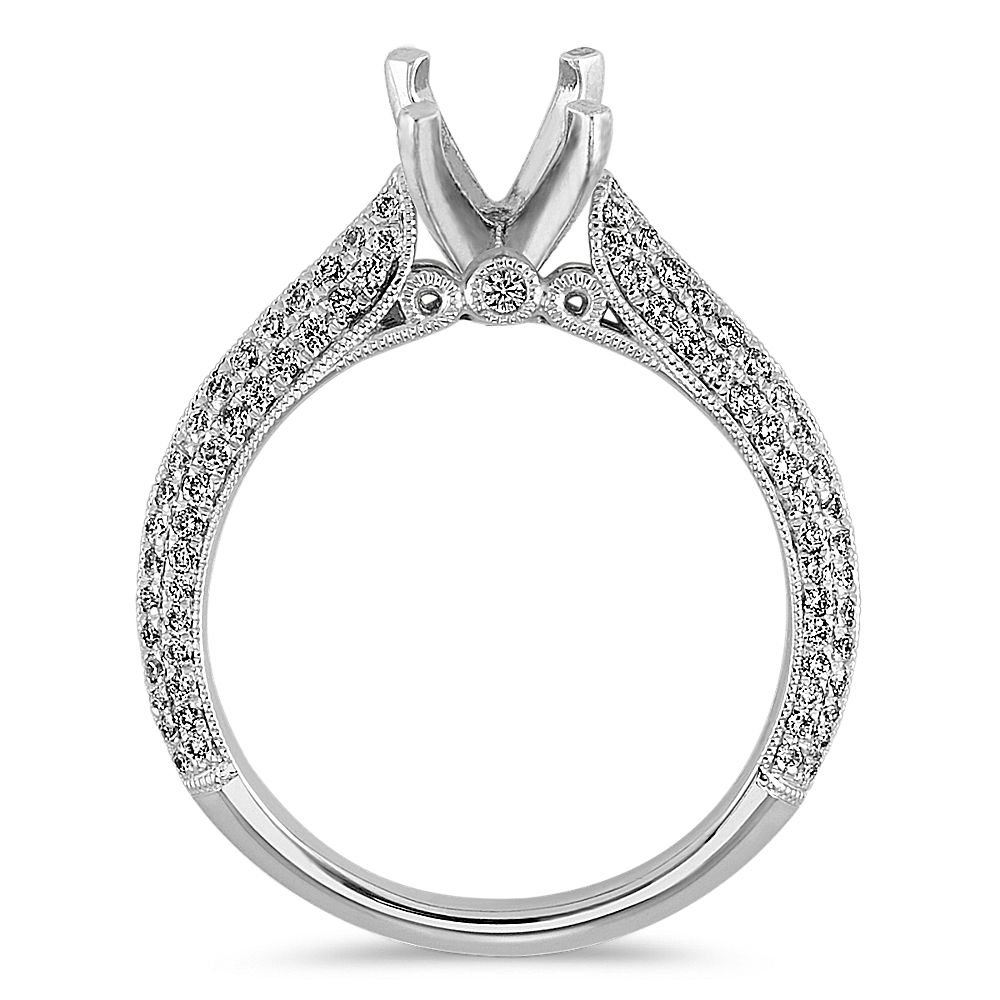 Round Diamond Engagement Ring in Platinum | Shane Co.