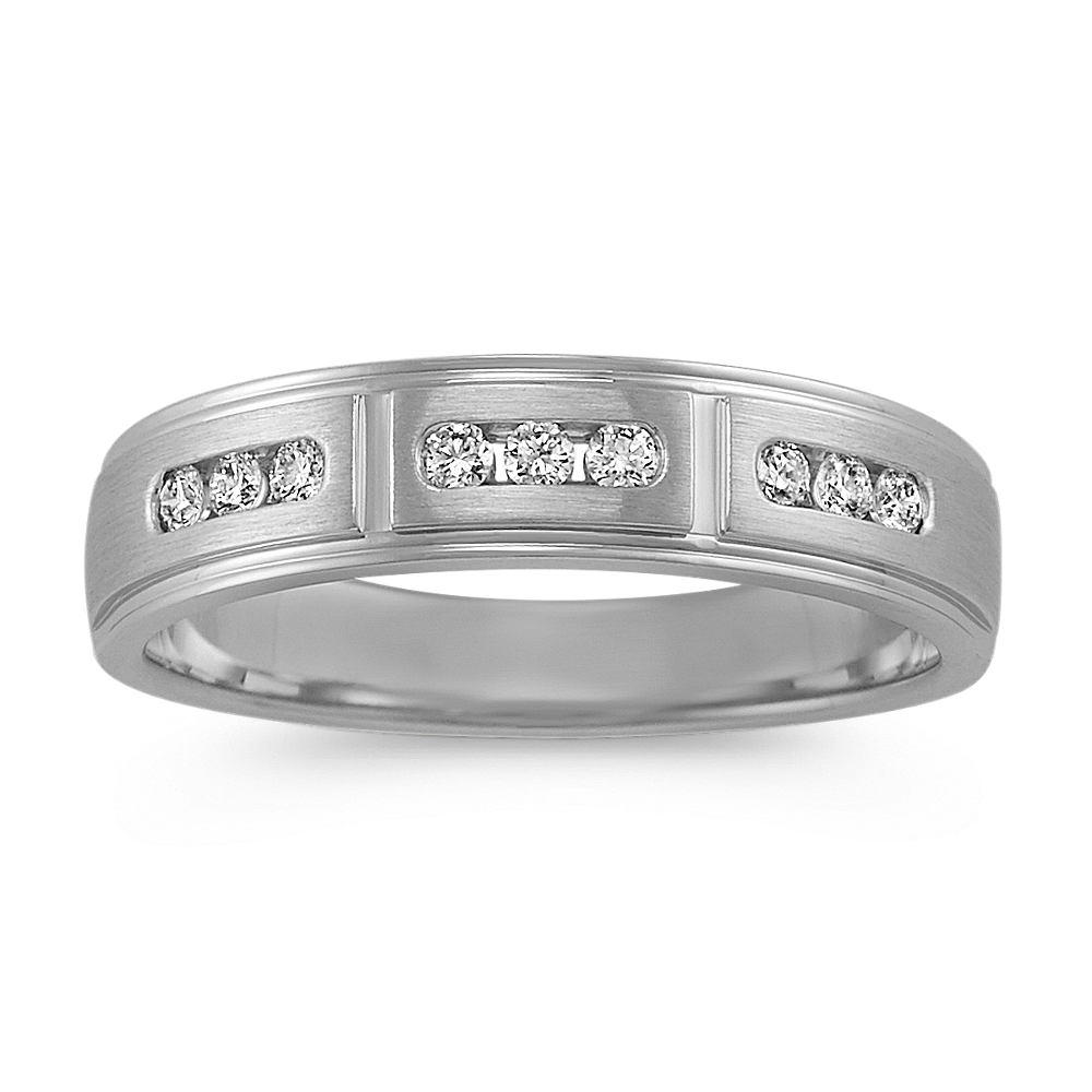 Round Diamond Mens Ring (5mm) | Shane Co.