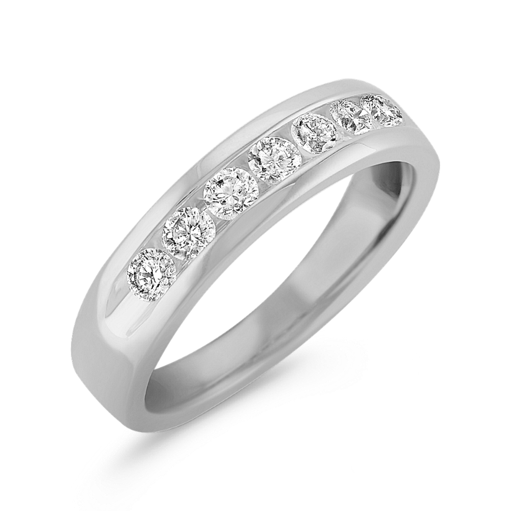 Round Diamond Ring with Channel-Setting | Shane Co.