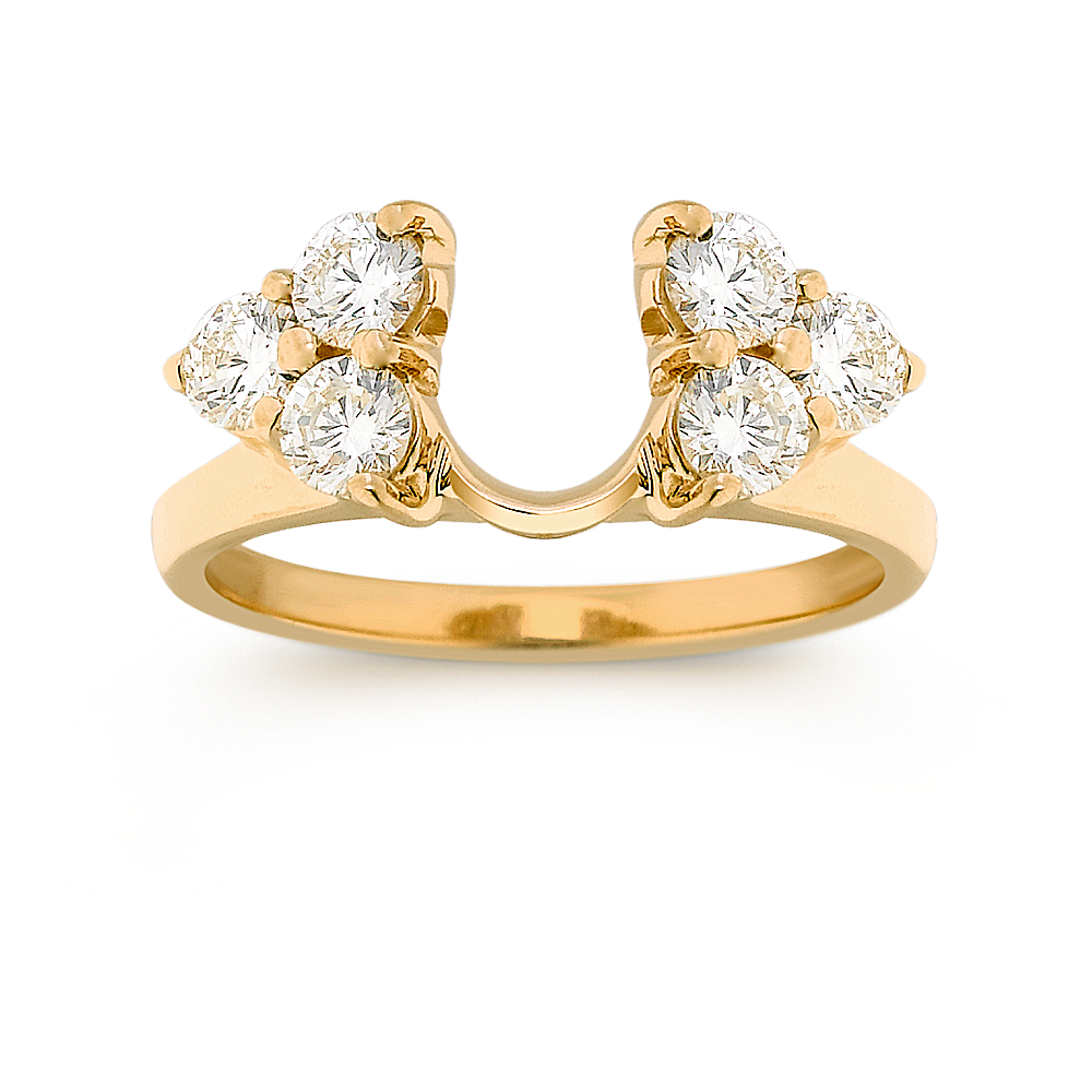 Round Diamond Solitaire Engagement Ring Wrap | Shane Co.