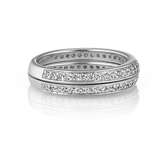 Round Diamond Wedding Band Set | Shane Co.