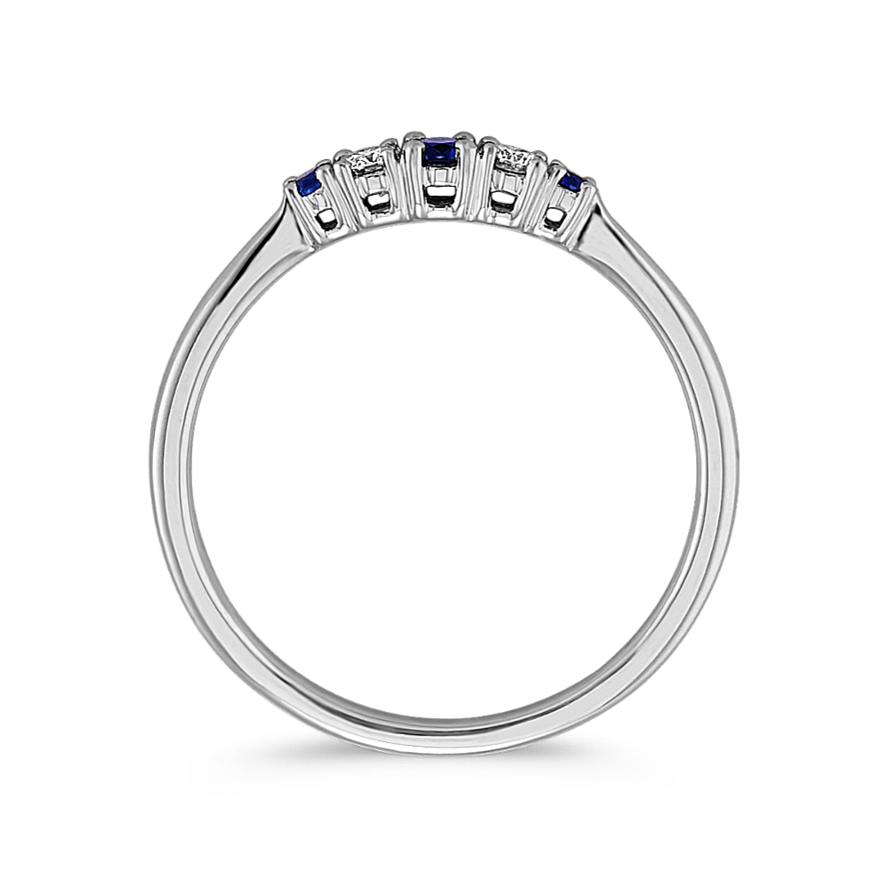 Round Traditional Sapphire and Diamond Ring | Shane Co.