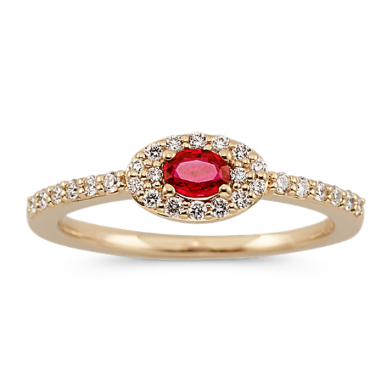 Carmen Ruby & Diamond Ring | Shane Co.