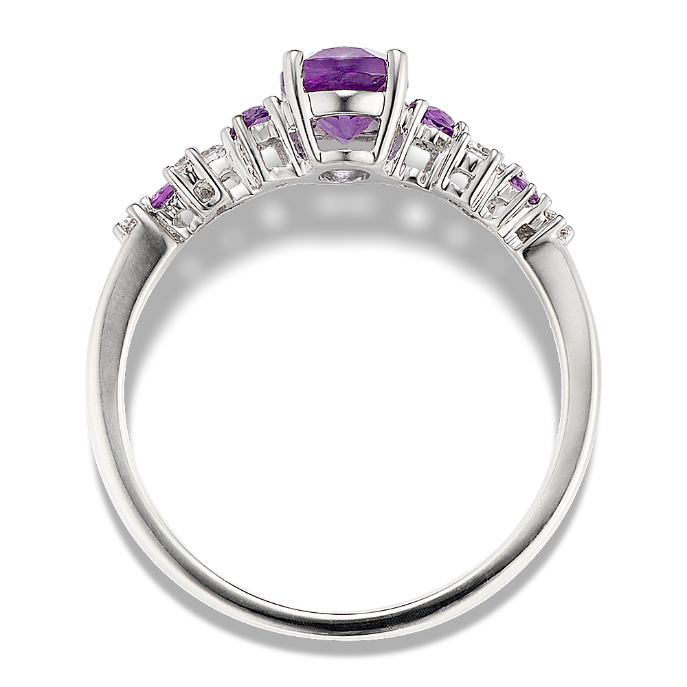 Seraphina Amethyst & Diamond Ring | Shane Co.