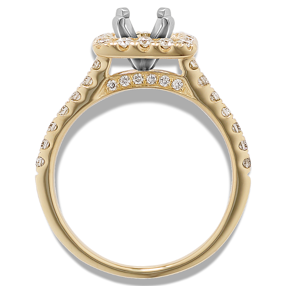 Square Halo Diamond Engagement Ring | Shane Co.