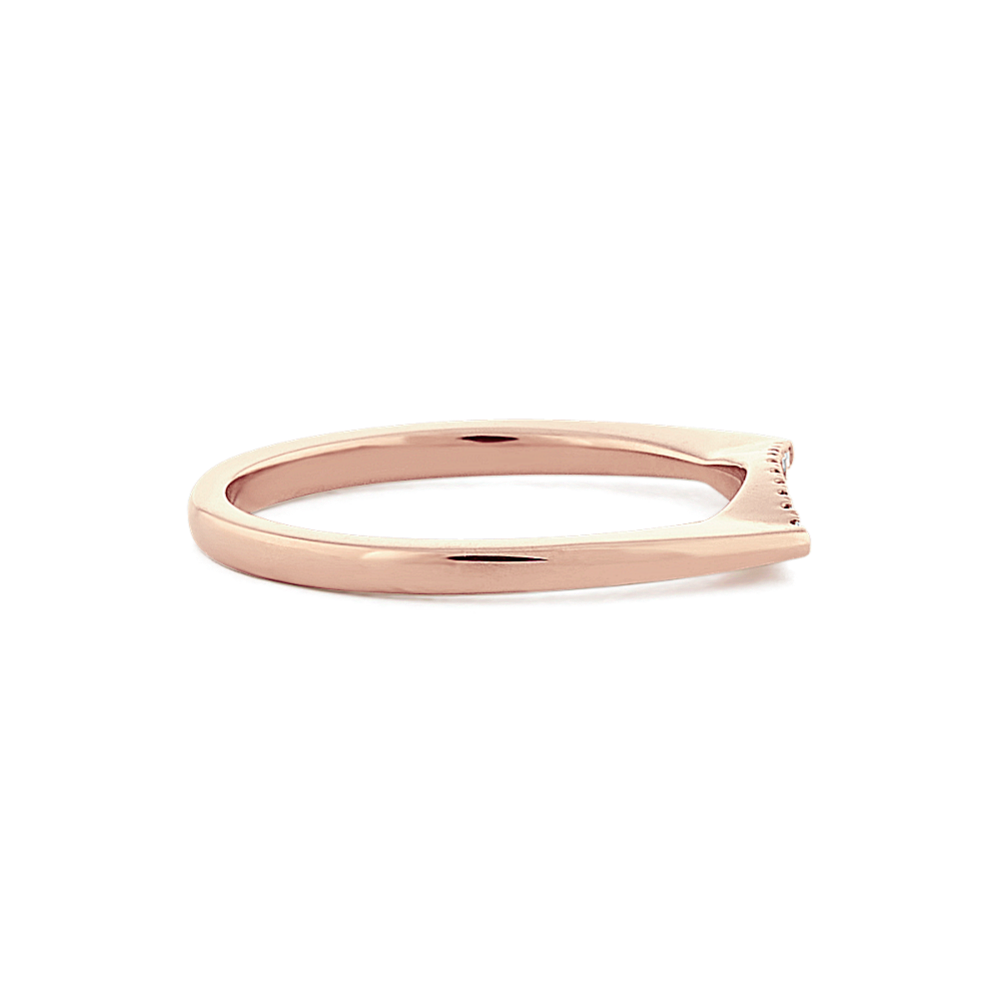 Ursa Stackable Diamond Ring in 14K Rose Gold | Shane Co.