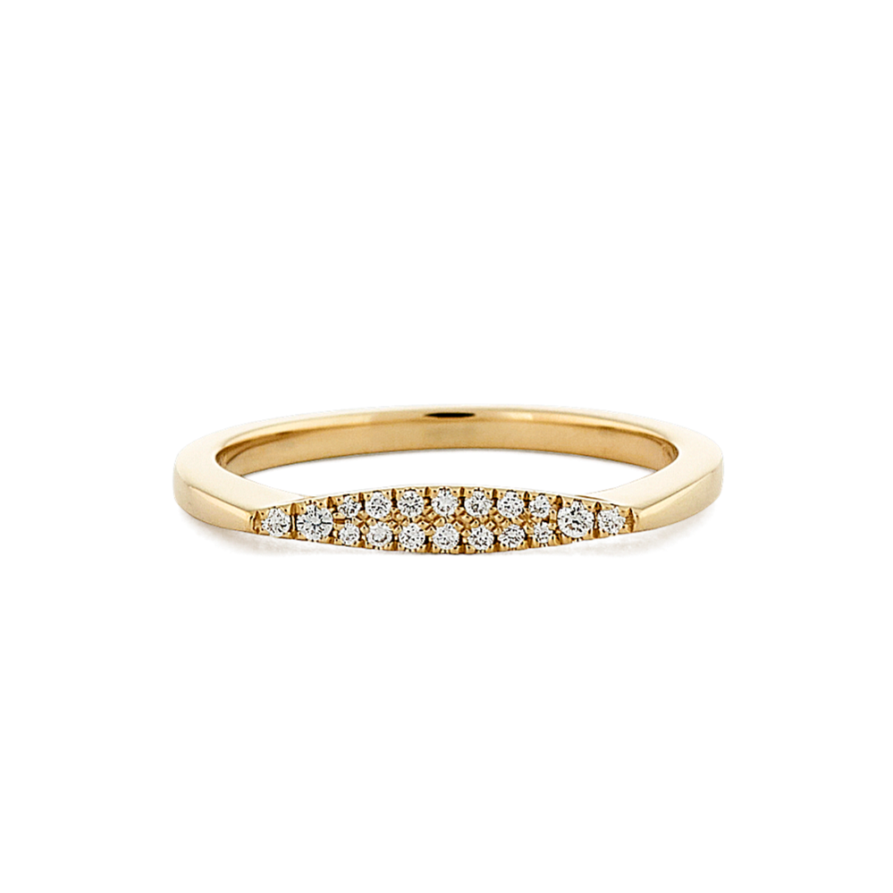 Ursa Stackable Diamond Ring in 14K Yellow Gold | Shane Co.