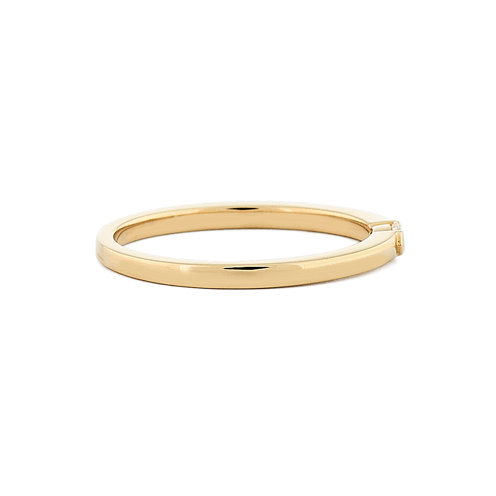 Stackable Diamond Ring in 14K Yellow Gold | Shane Co.