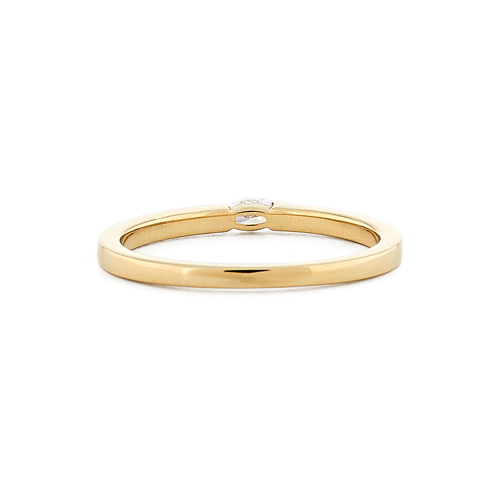 Stackable Diamond Ring in 14K Yellow Gold | Shane Co.