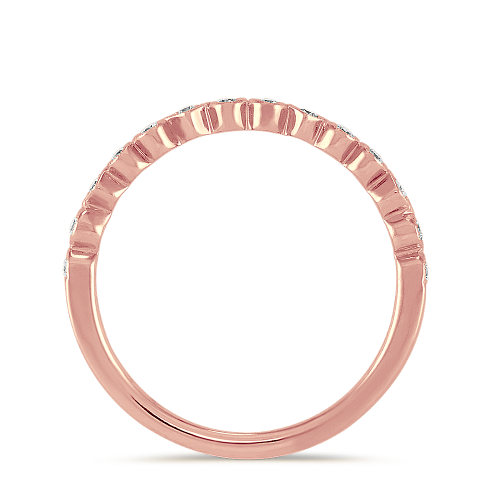 Stackable Diamond Ring in 14k Rose Gold | Shane Co.