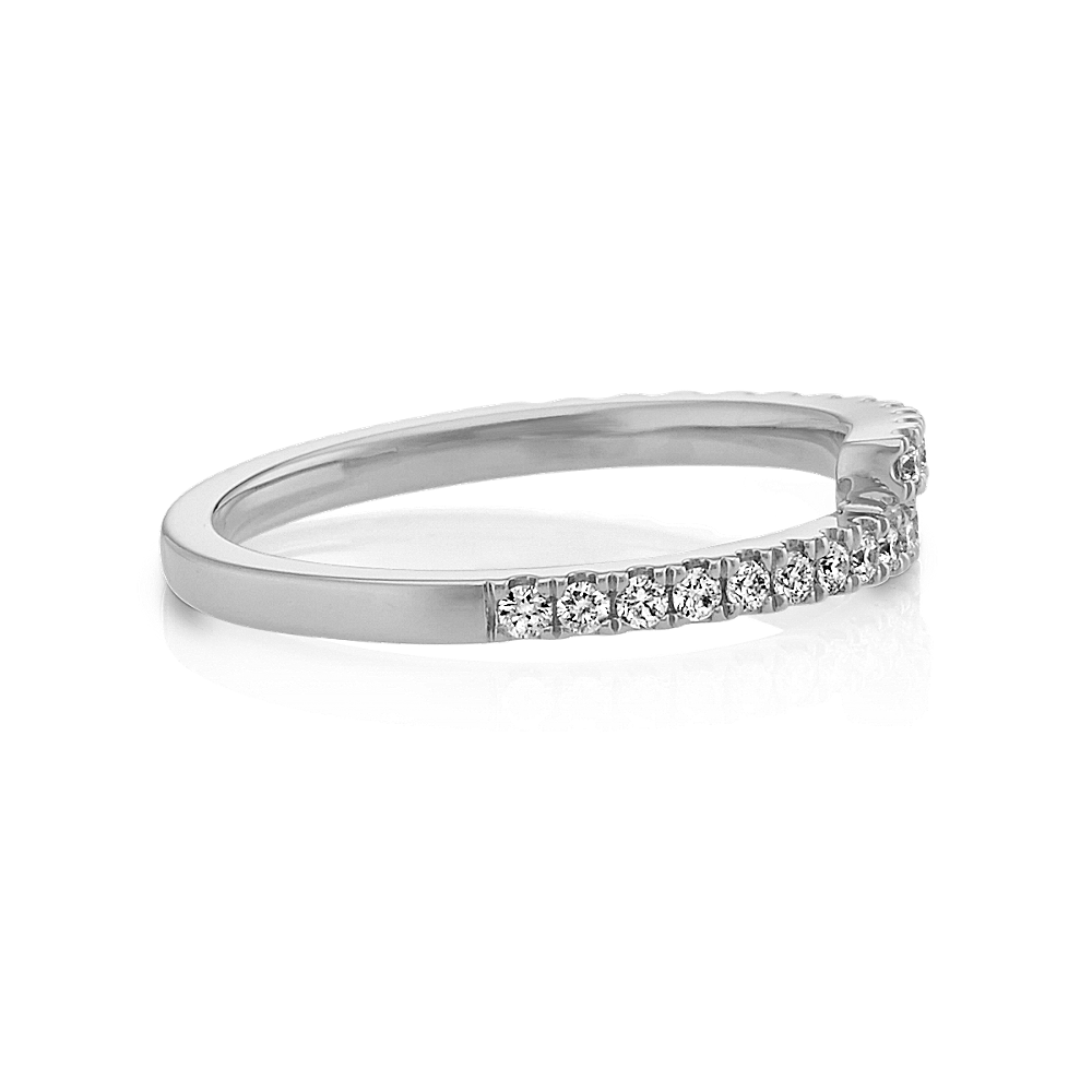 Stackable Diamond Ring in 14k White Gold | Shane Co.