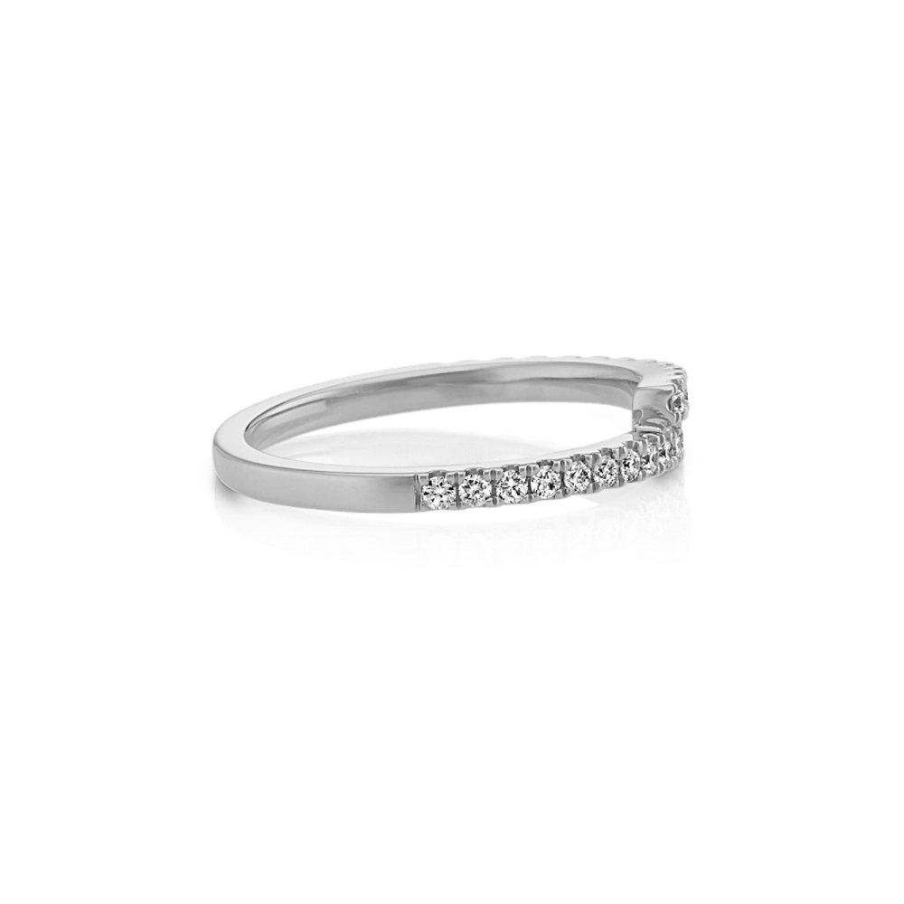 Stackable Diamond Ring in 14k White Gold | Shane Co.