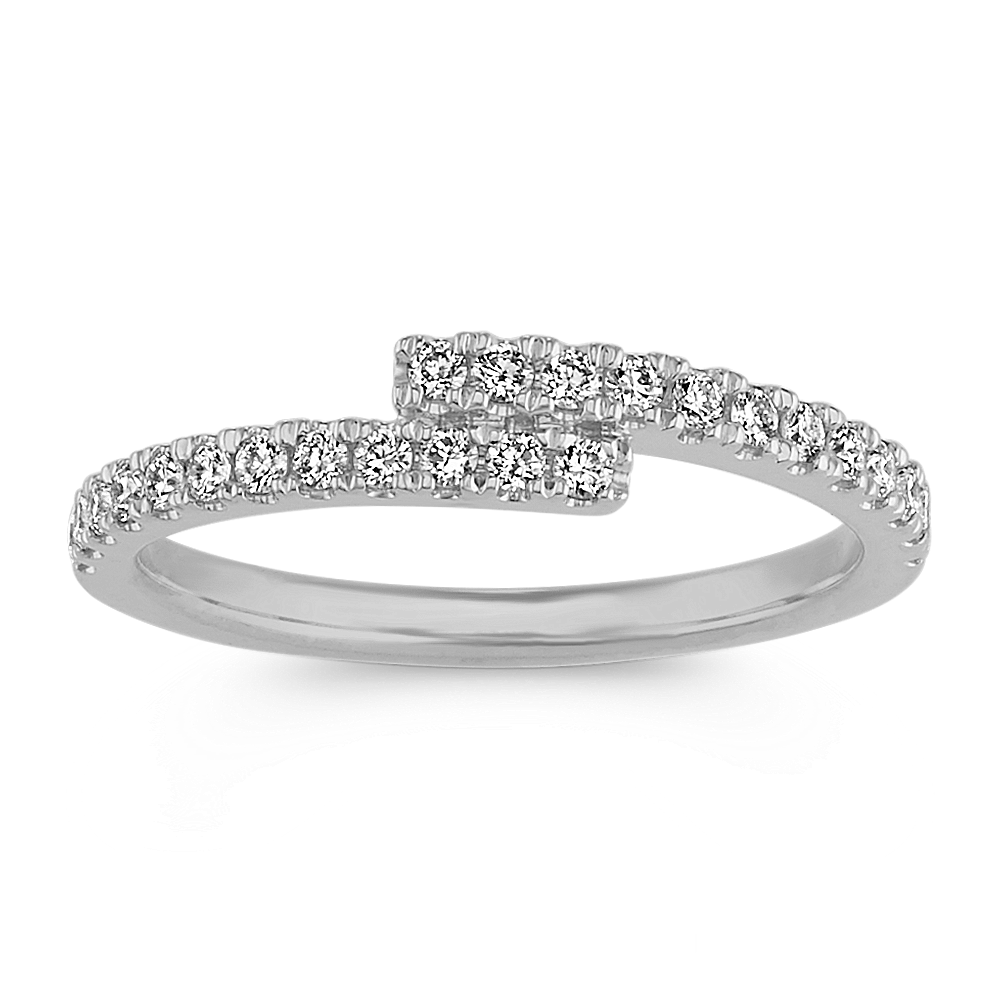 Stackable Diamond Ring in 14k White Gold | Shane Co.