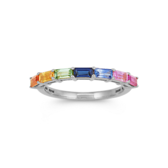 Stackable Multi-Colored Sapphire Ring | Shane Co.