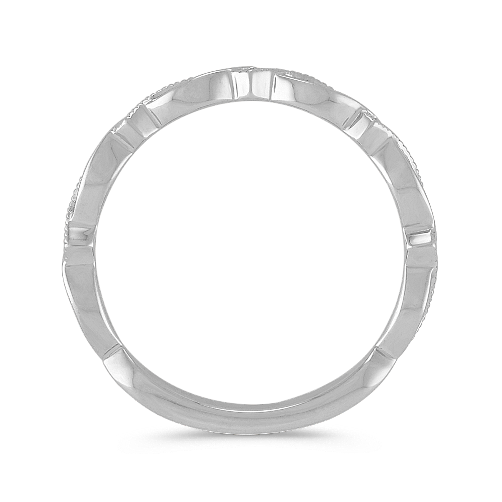 Stackable Ring with Milgrain Detailing in Sterling Silver | Shane Co.