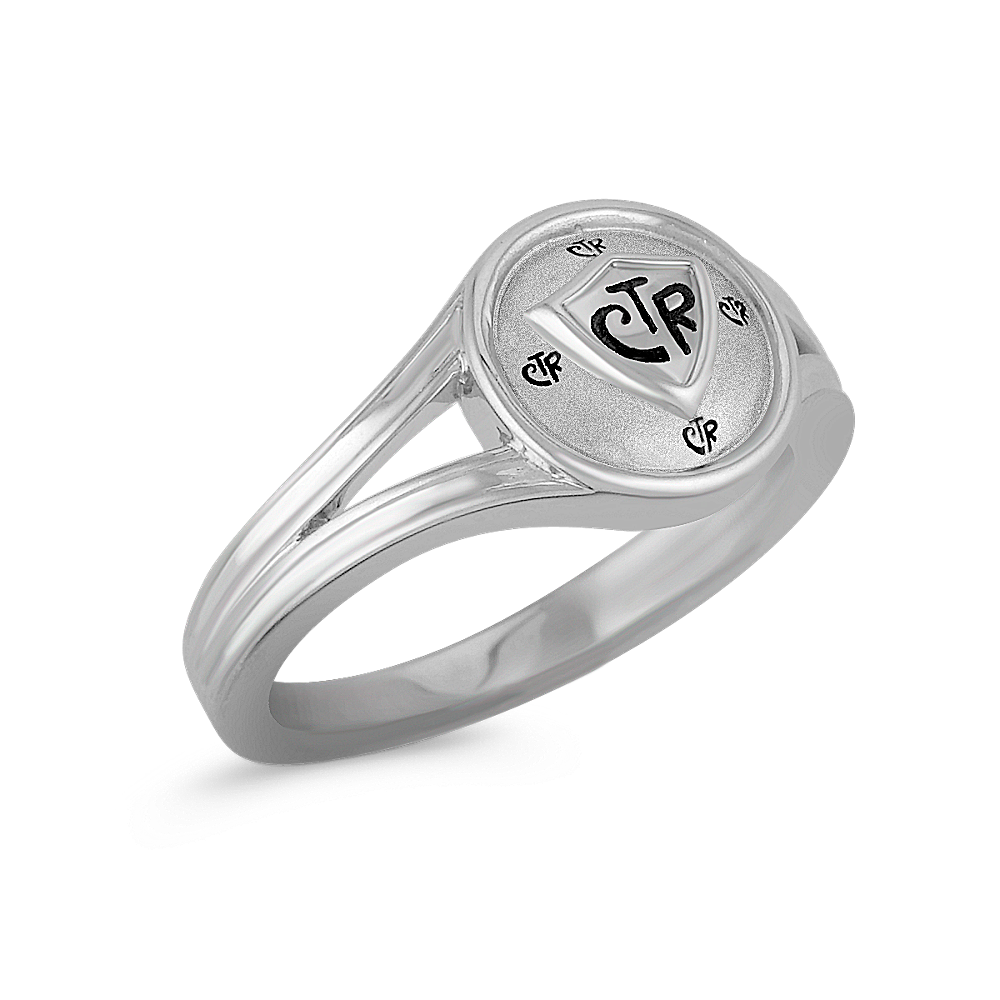 Sterling Silver CTR Ring | Shane Co.