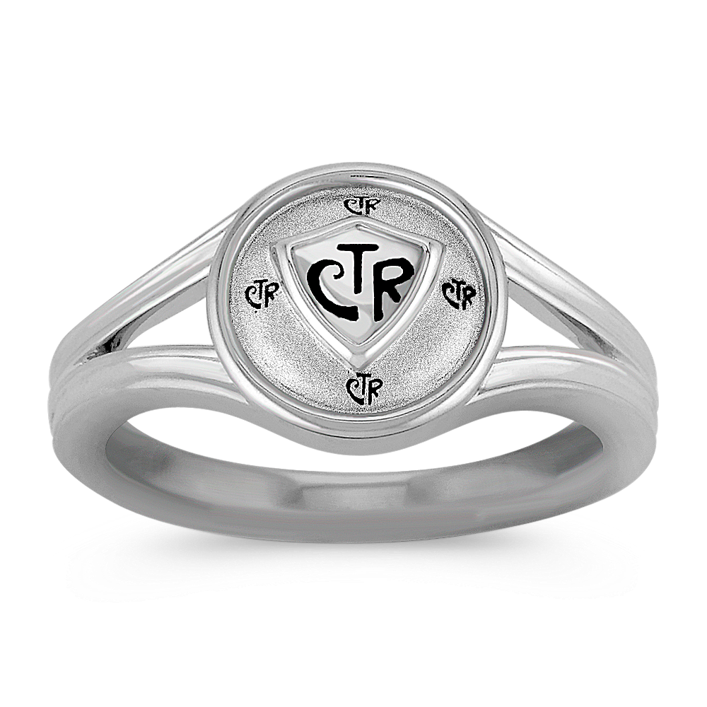 Sterling Silver CTR Ring | Shane Co.