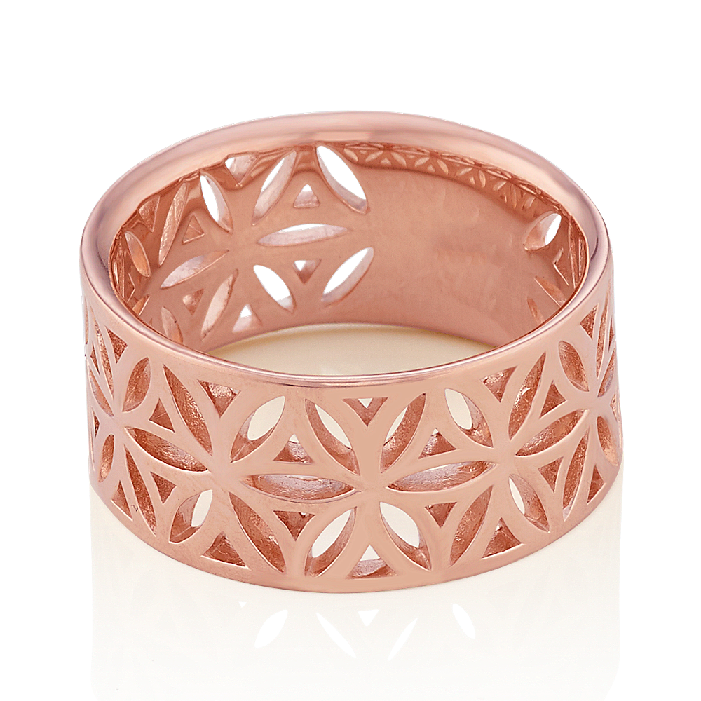 Sterling Silver Floral Cutout Ring | Shane Co.