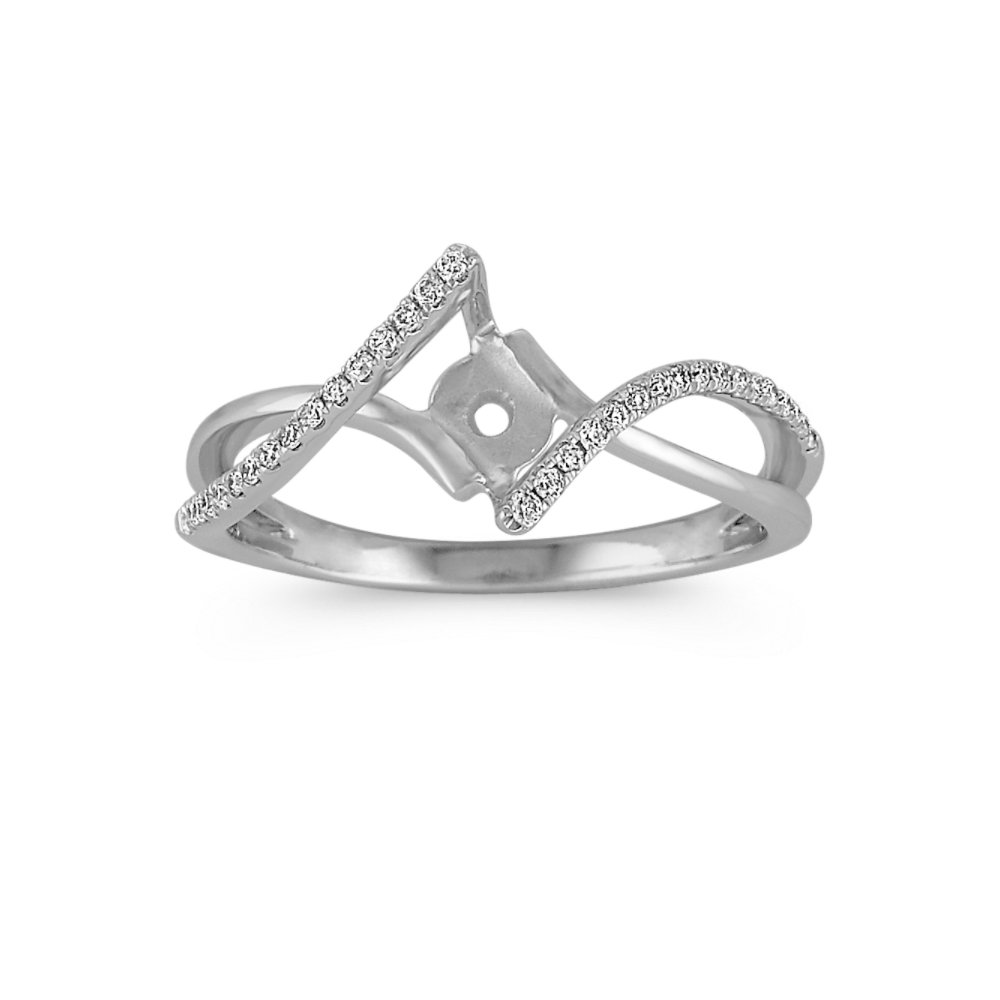 Swirl Diamond Engagement Ring | Shane Co.