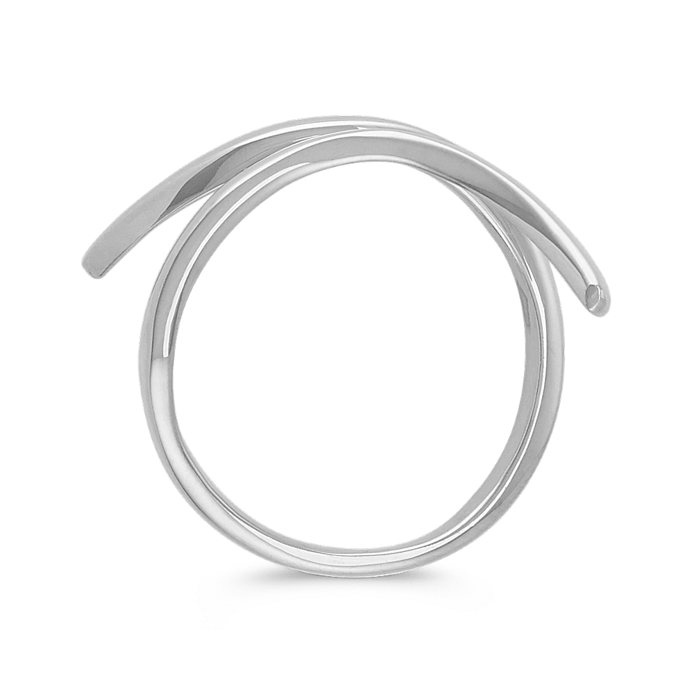 Swoop Ring in 14k White Gold | Shane Co.