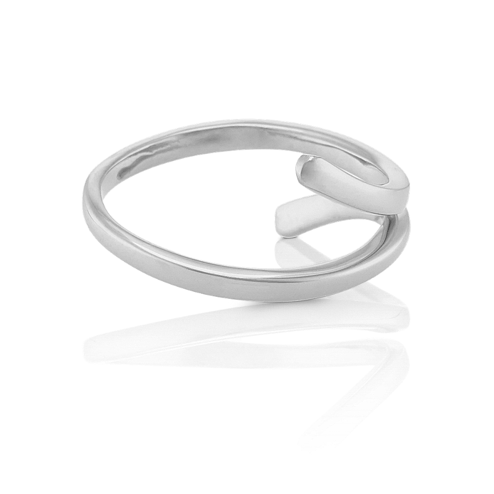Swoop Ring in 14k White Gold | Shane Co.