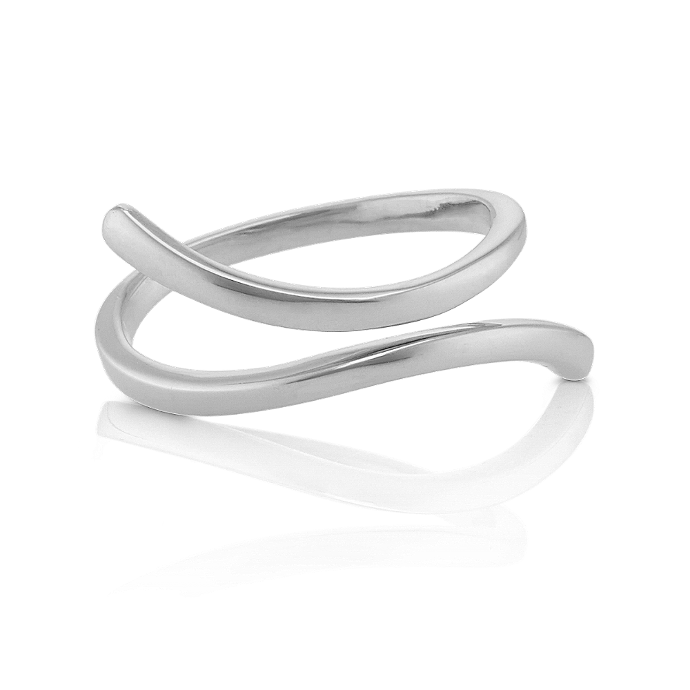 Swoop Ring in 14k White Gold | Shane Co.