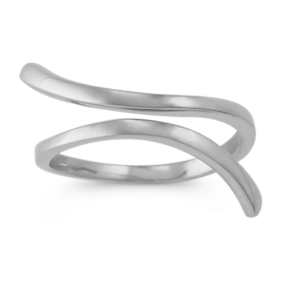 Swoop Ring in 14k White Gold | Shane Co.