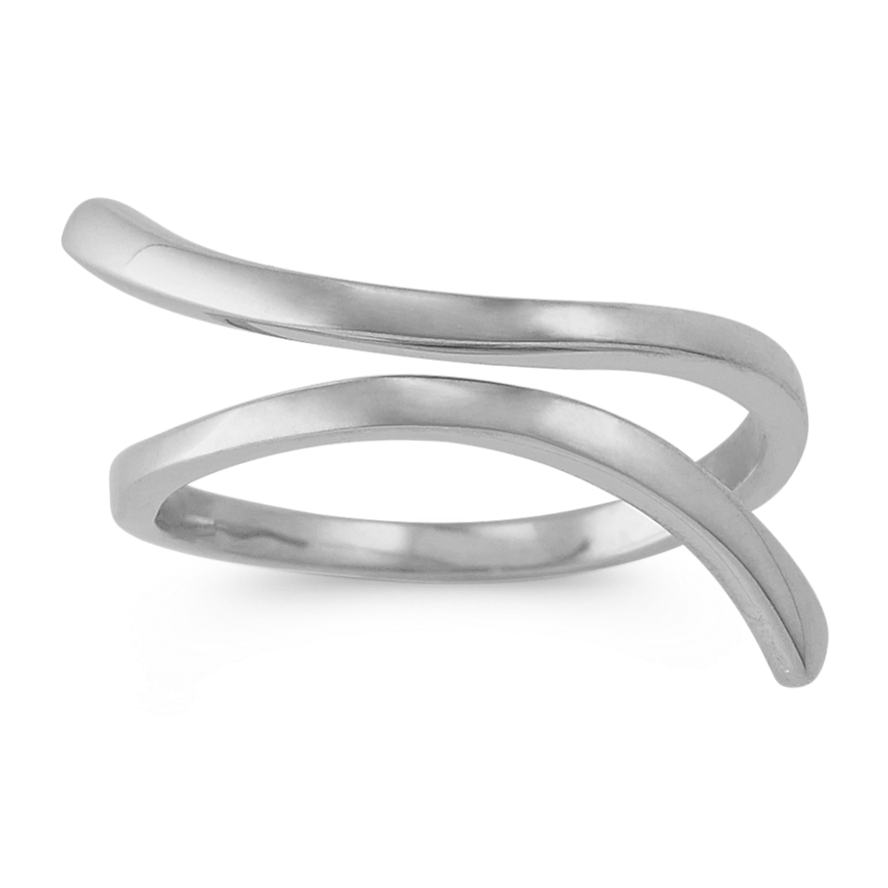 Swoop Ring in 14k White Gold | Shane Co.