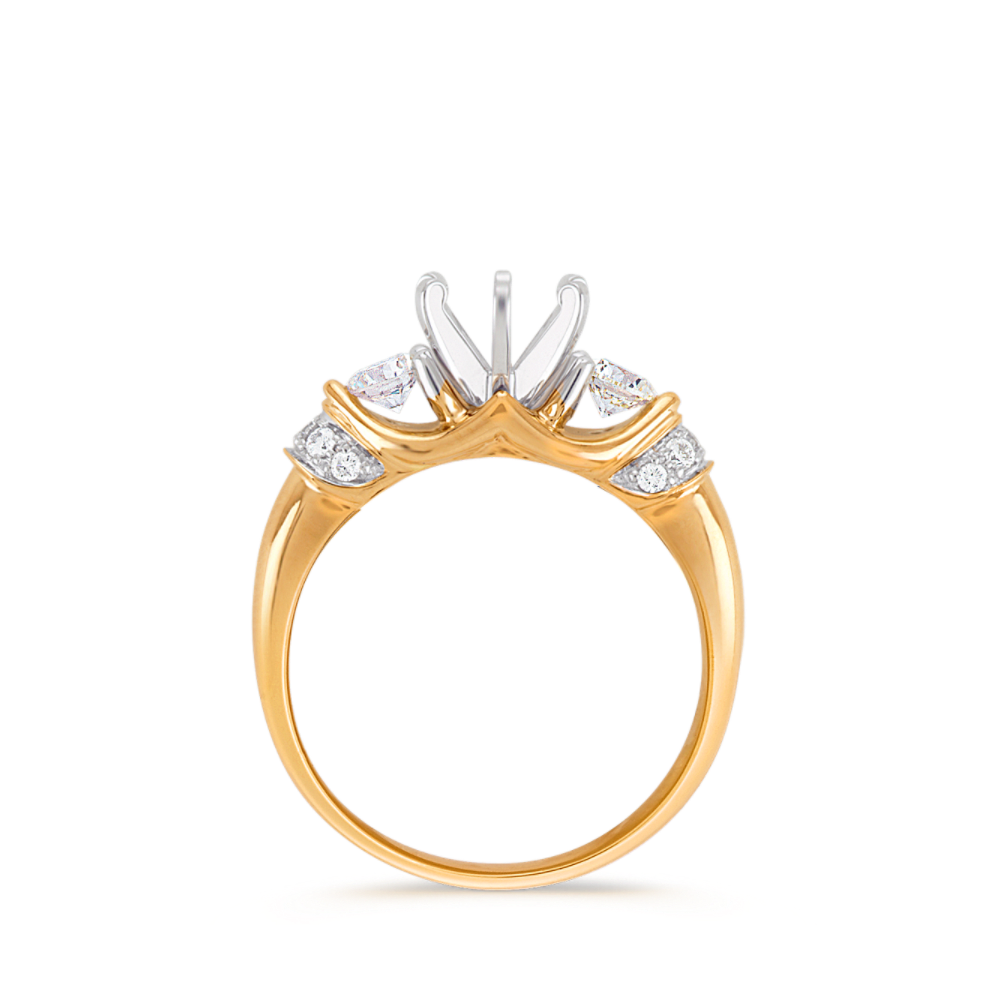 1 2 Ct Three Stone Diamond Engagement Ring Shane Co
