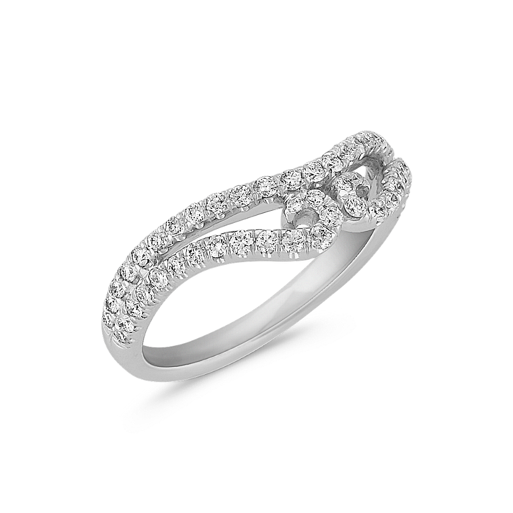 Tiara Round Diamond Contour Wedding Band | Shane Co.