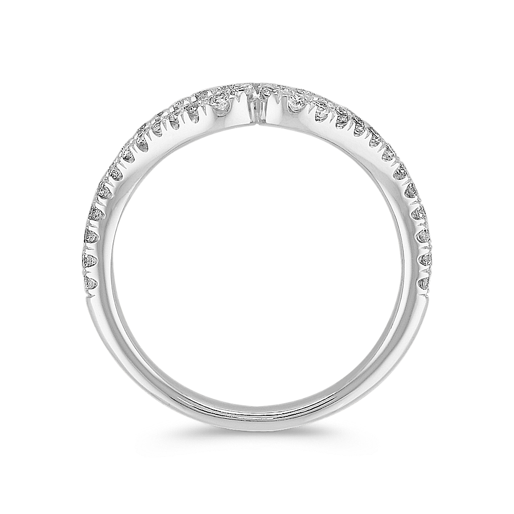 Tiara Round Diamond Contour Wedding Band | Shane Co.