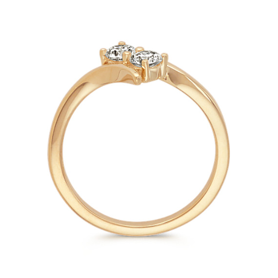 Two-Stone Diamond Ring in 14k Yellow Gold | Shane Co.